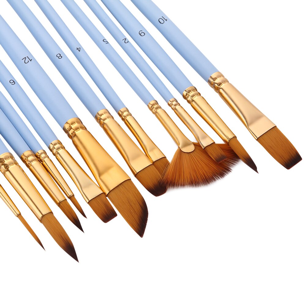 12Pcs Fine Detail Paint Brush Set Double Color Tak... – Grandado