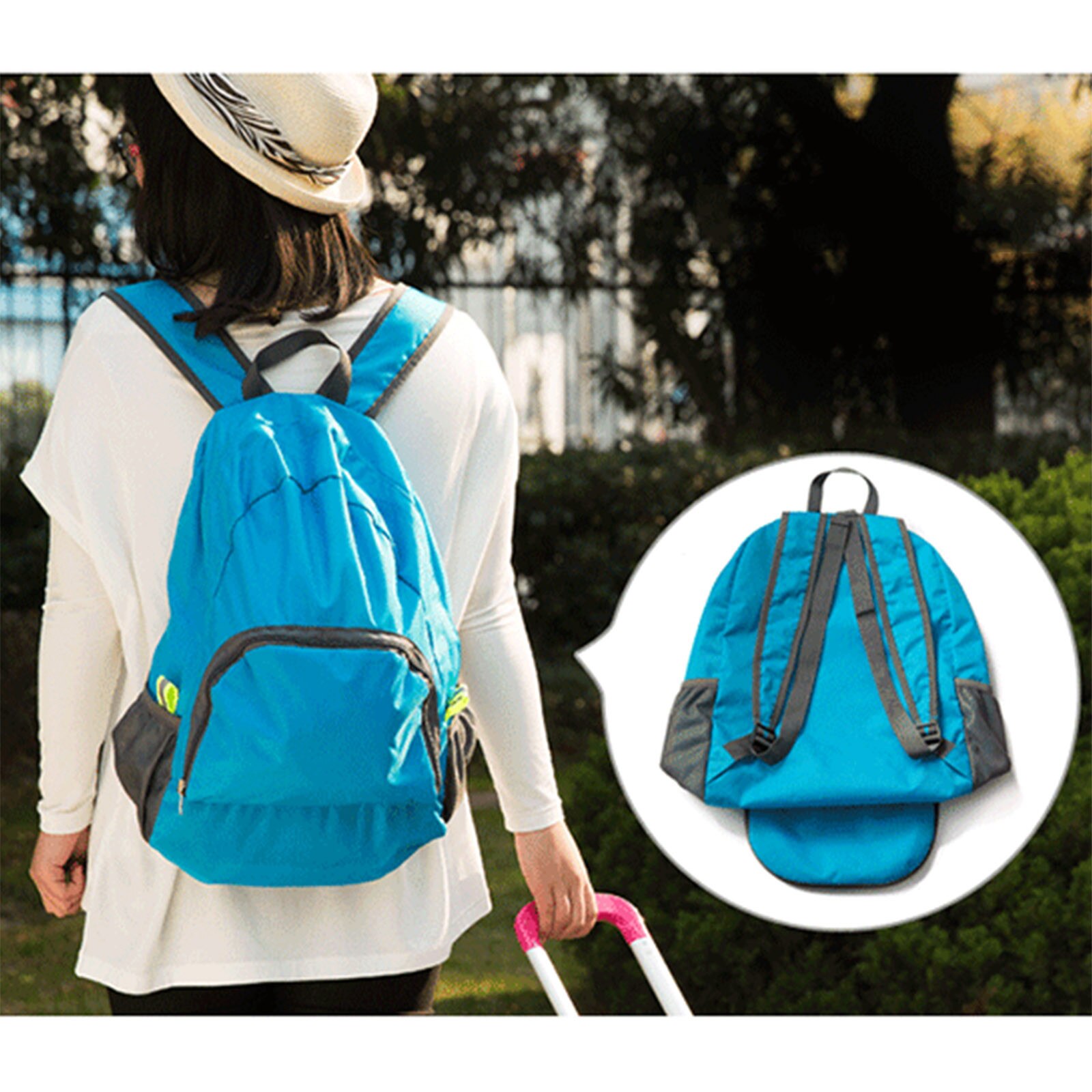 25# Lightweight Nylon Waterproof Foldable Backpack... – Grandado