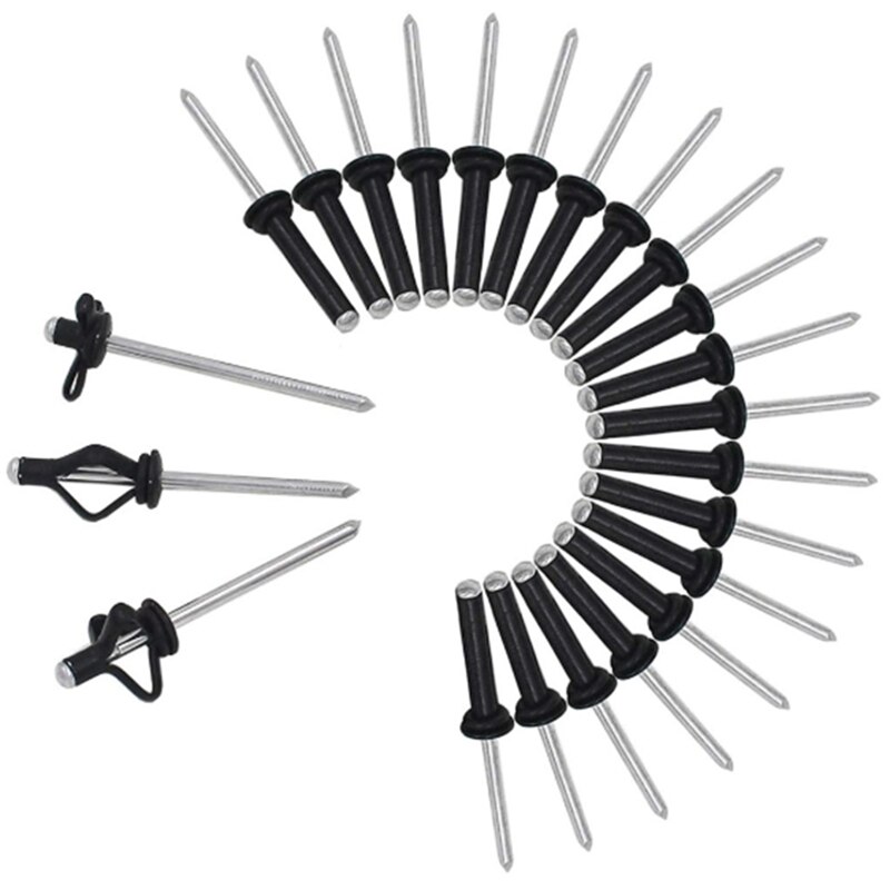 40PCS Black Kayak Canoe Tri Grip Rivet Aluminum Tr... – Grandado