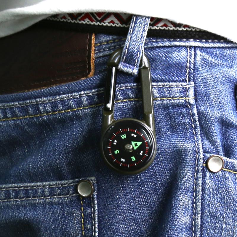 Compass Keychain Multifunctional Hiking Metal Cara... – Grandado