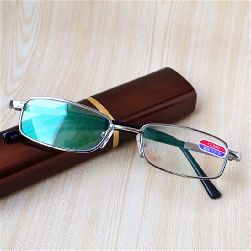 Optics Glass Lens Silver Metal Frame Reading Glass... – Grandado