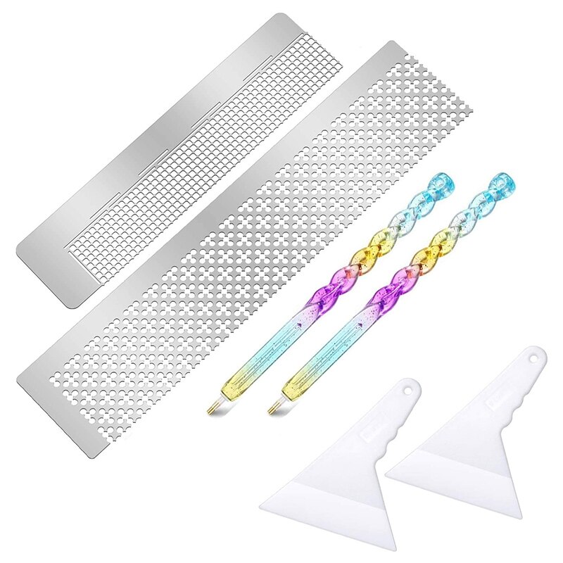 6 Pieces 5D Diamond Painting Ruler Tool Set, DIY D... – Vicedeal