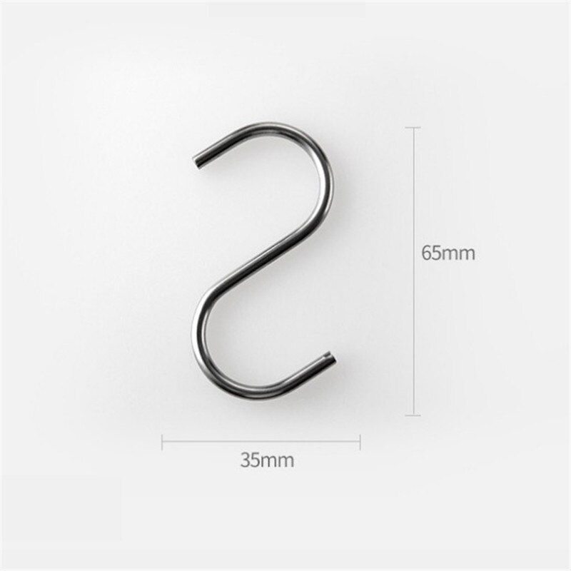 1/5/10Pcs Rvs S-Vormige Haken Keuken Koken Tool Op... – Grandado