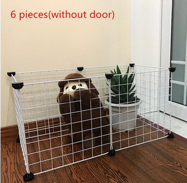 Animal Cage Kennels Playpen Iron Net Cat Puppy Ken... – Grandado