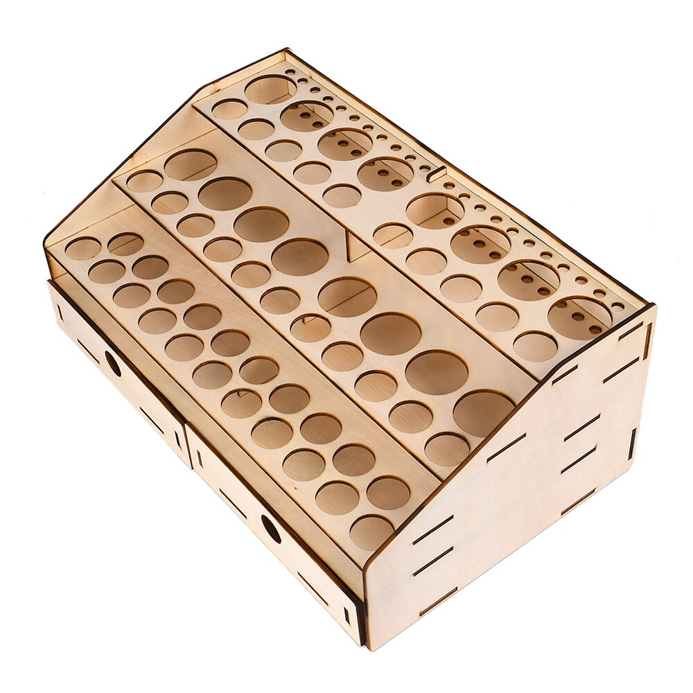 58 Wooden Hole Paint Rack Stand Pigment Ink Bottle... – Grandado