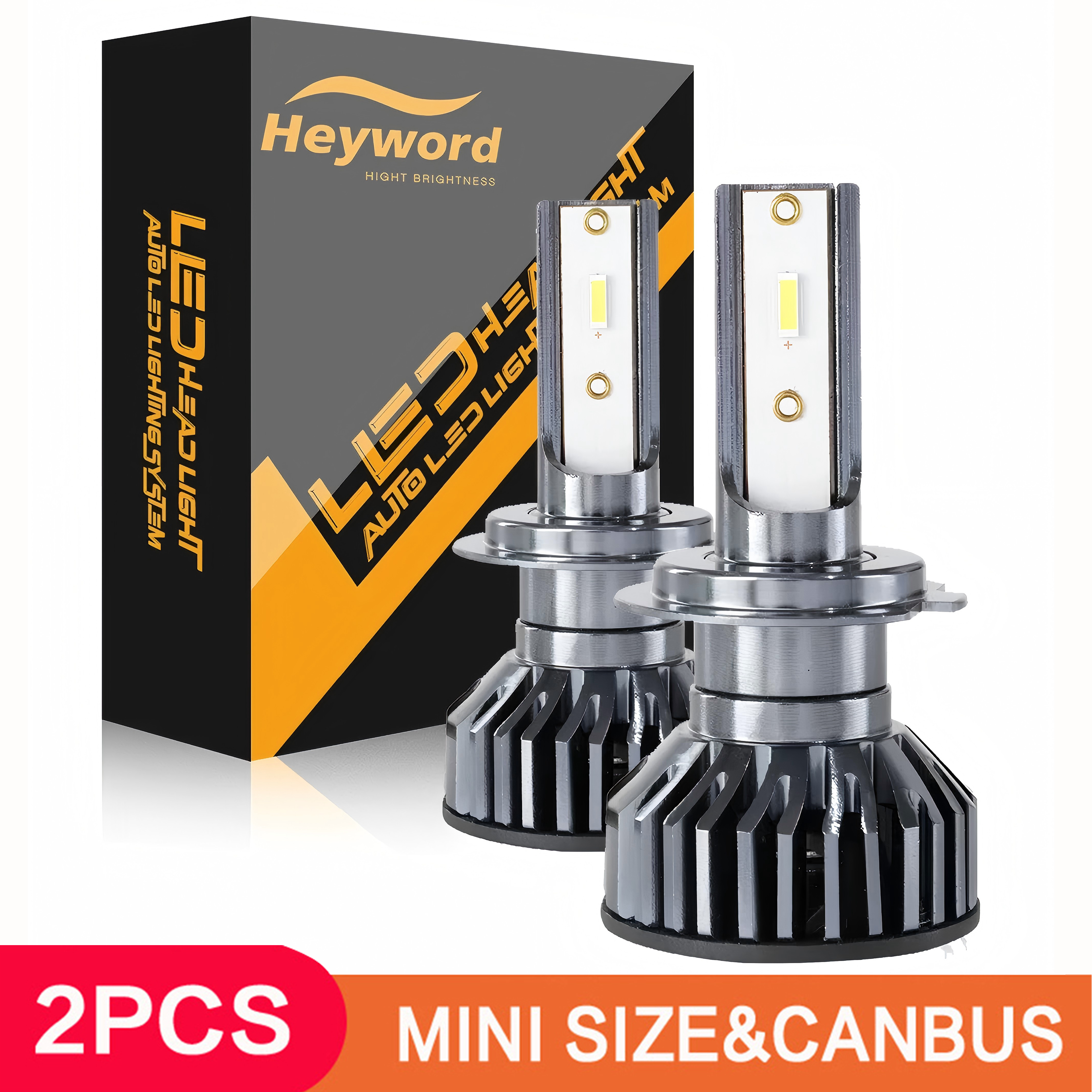 Heyword 22000lm 120W 1860 CSP Chip 6000k Car LED H... – Grandado