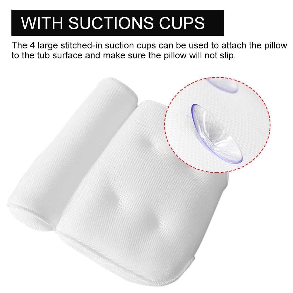 Home Spa 3D Mesh Accessories Tub With Suction Cups... – Grandado