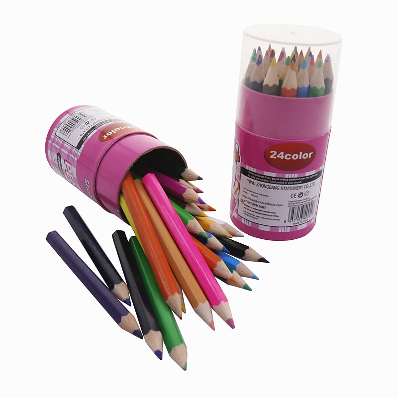 Student Stationery 24 Colors Colored Pencil 1 Box ... – Grandado
