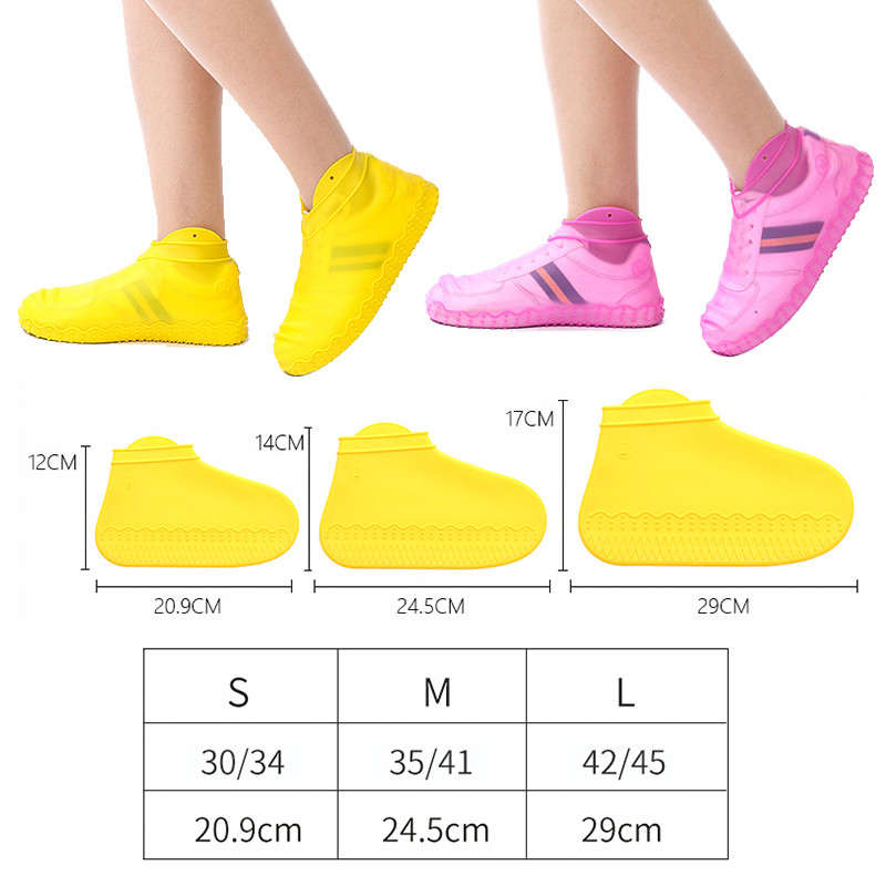Reusable Rain Shoe Covers Latex Waterproof Rain Shoes Covers Slip ...