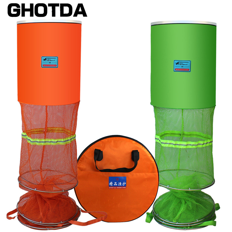 Hopfällbar fälla kasta bur krabba fisk räkor humme... – Grandado