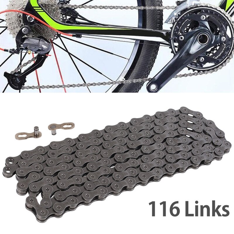 9 Speed 116 Links Bike Chain Mountain Bike Variabl... – Vicedeal
