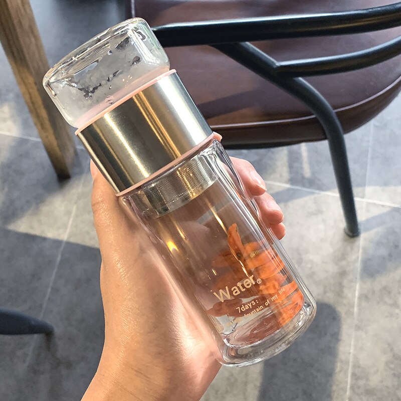 Mode Water Glazen Fles 160 Ml Kristal Koffie Sap D... – Grandado