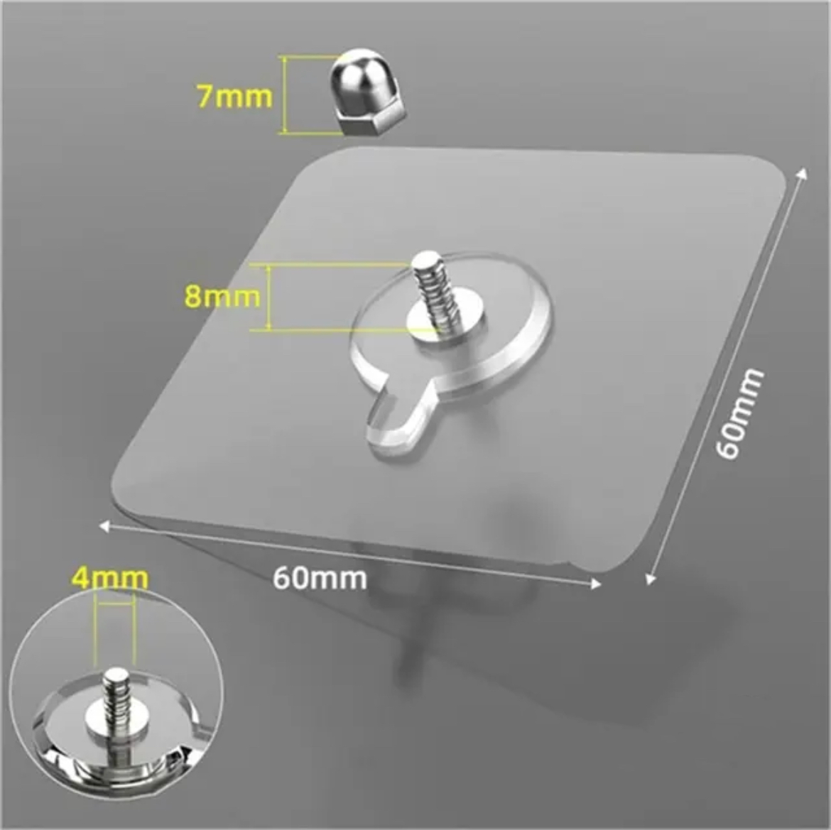 PVC Strong Adhesive Nails Hooks Poster Seamless Wa... – Vicedeal