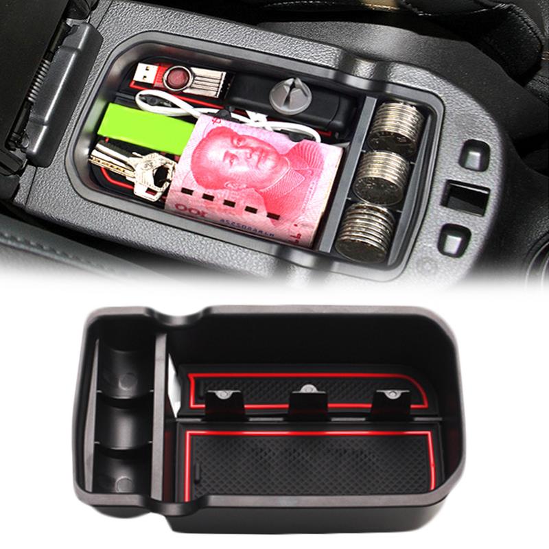 Secondary Storage Box with Non-slip Mat Car Center... – Grandado