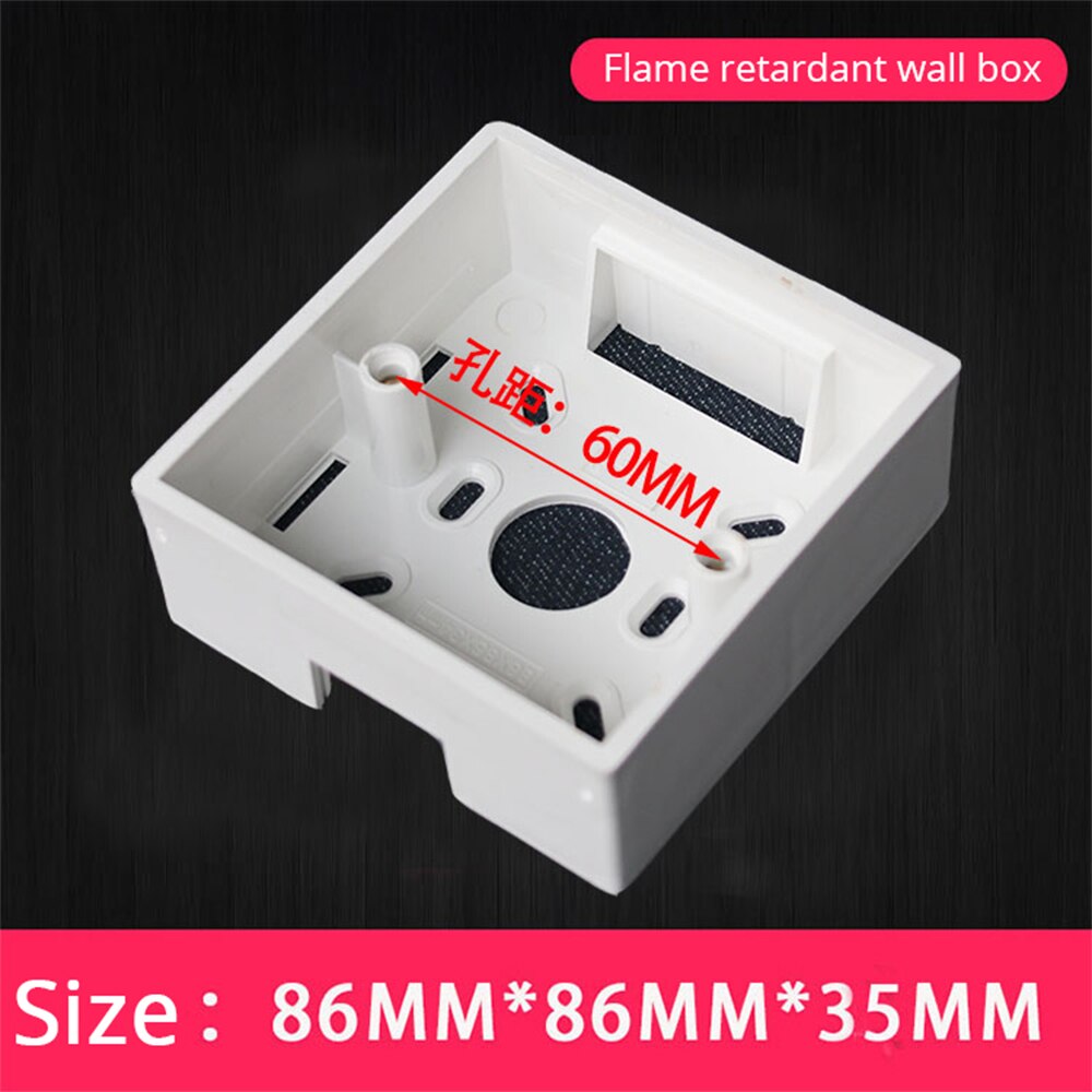 EU Type Junction Box Wall Mounted Box One or Two S... – Grandado