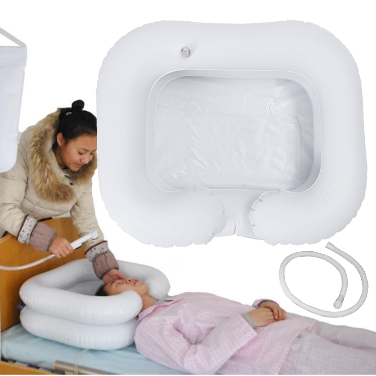 Inflatable Hair Washing Basin Shampoo Tray Portabl... – Vicedeal