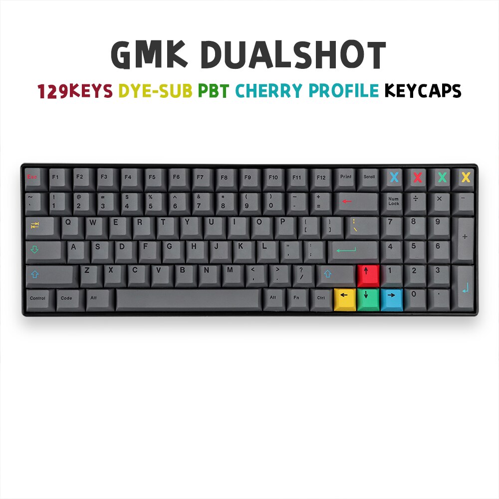 GMK Dualshot Theme Keycaps 129 Keys PBT DYE-SUB Ch... – Grandado