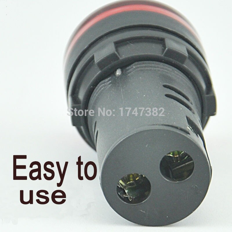 2pcs 12V 24V 110V 220V 380V 22mm Panel Mount LED P... – Grandado