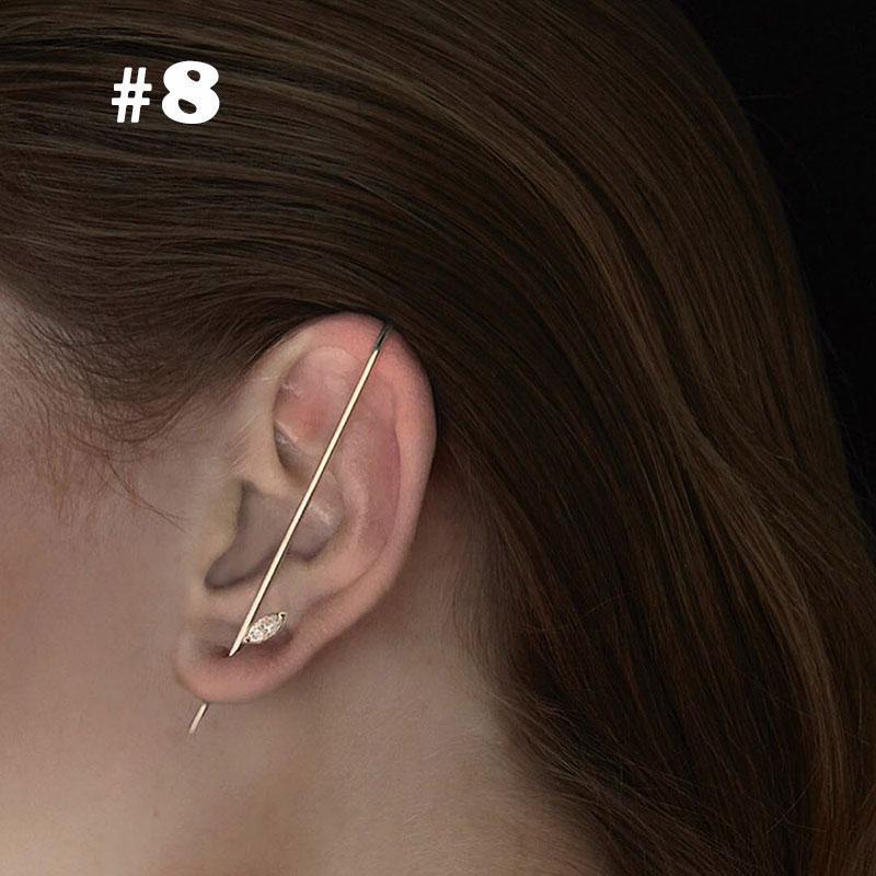 Ear Wrap Crawler Hook Earrings 1Pcs Multiple Style... – Grandado