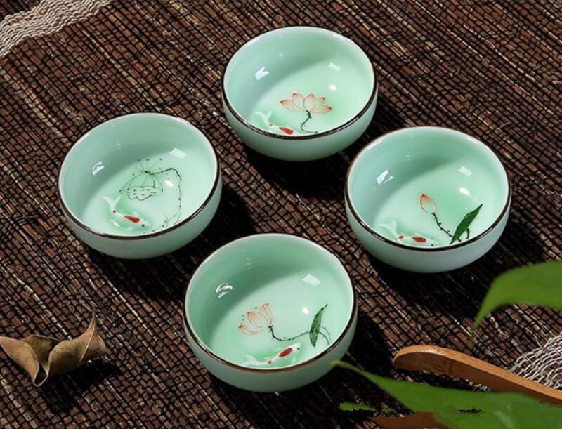 Lotus Thee Cup Porselein Zen Drinkware Handgeschil... – Vicedeal