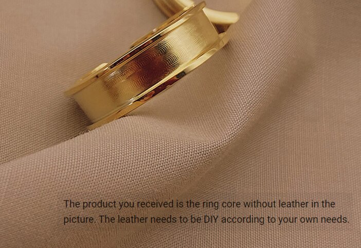 DIY leder handwerk edelstahl Ring Ader schneiden m... – Grandado