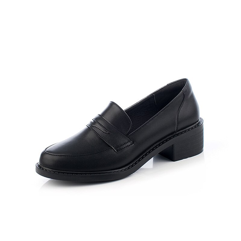 European British small leather shoes woman winter ... – Grandado