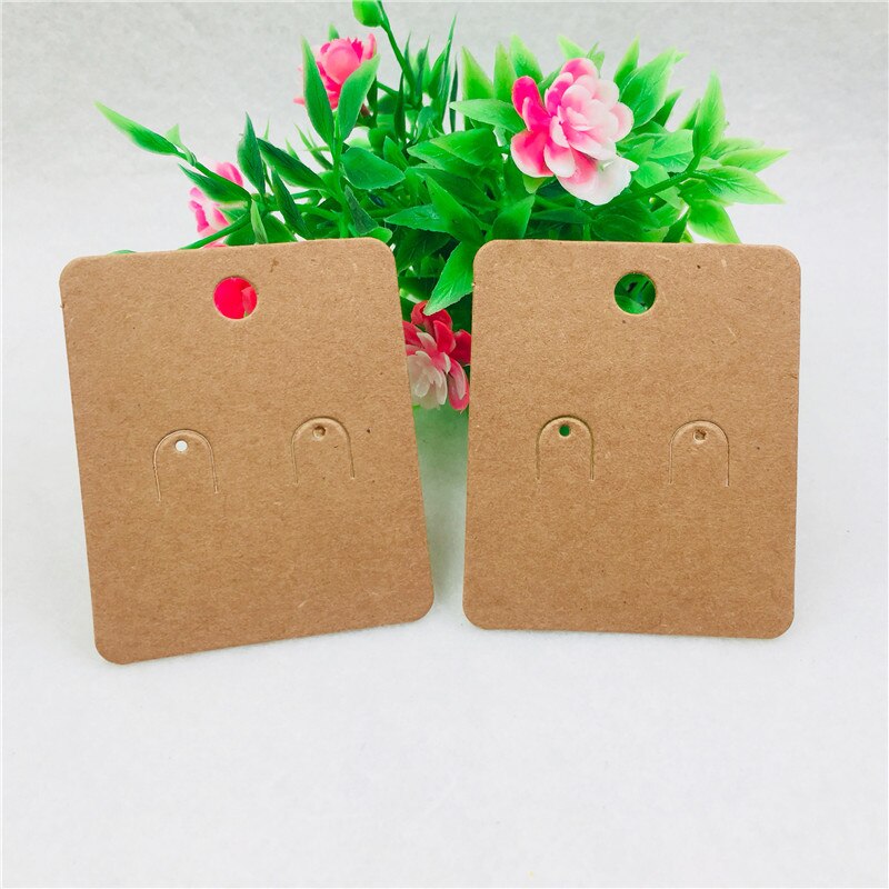 24pcs 6*5cm Vintage Kraft Paper Jewelry display Ca... – Grandado