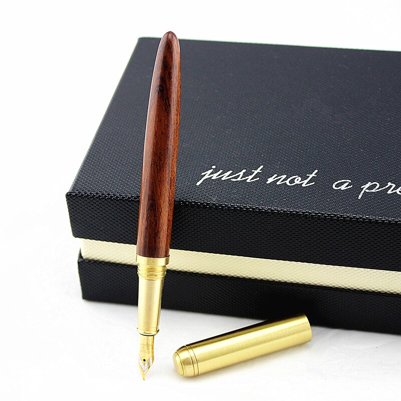 Luxury wood fountain pen ink pen nib 0.5mm caneta ... – Vicedeal