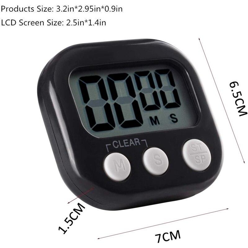 Kitchen Timer Digital Timer Stopwatch Alarm Clock ... – Grandado