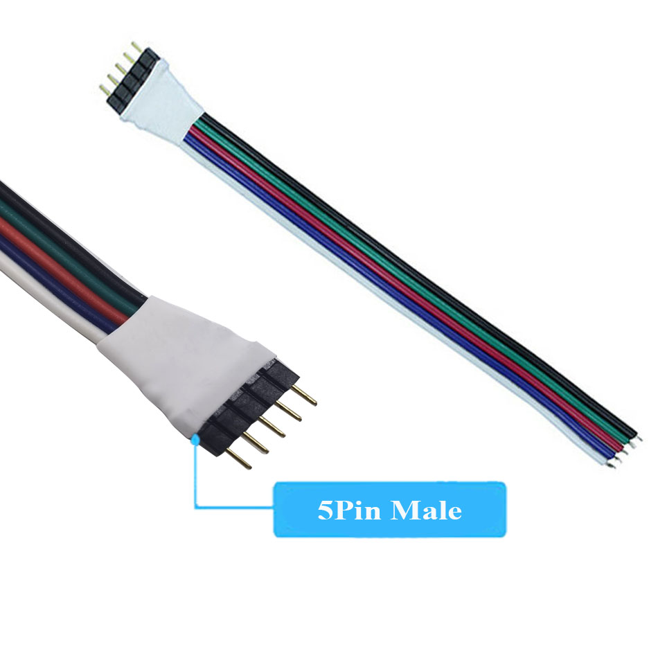 4pin 5pin 6pin Male Female strip to controller Ada... – Grandado