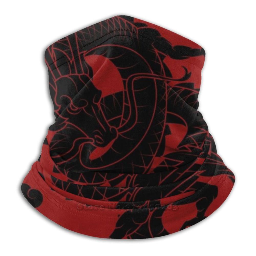 Noir Dragon 3D Bandana visage cou plus doux polair... – Grandado