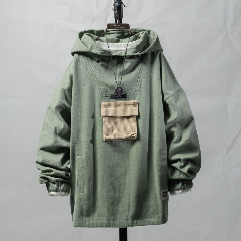 Splicing Pullover Jacket Streetwear Kpop Korean St... – Grandado