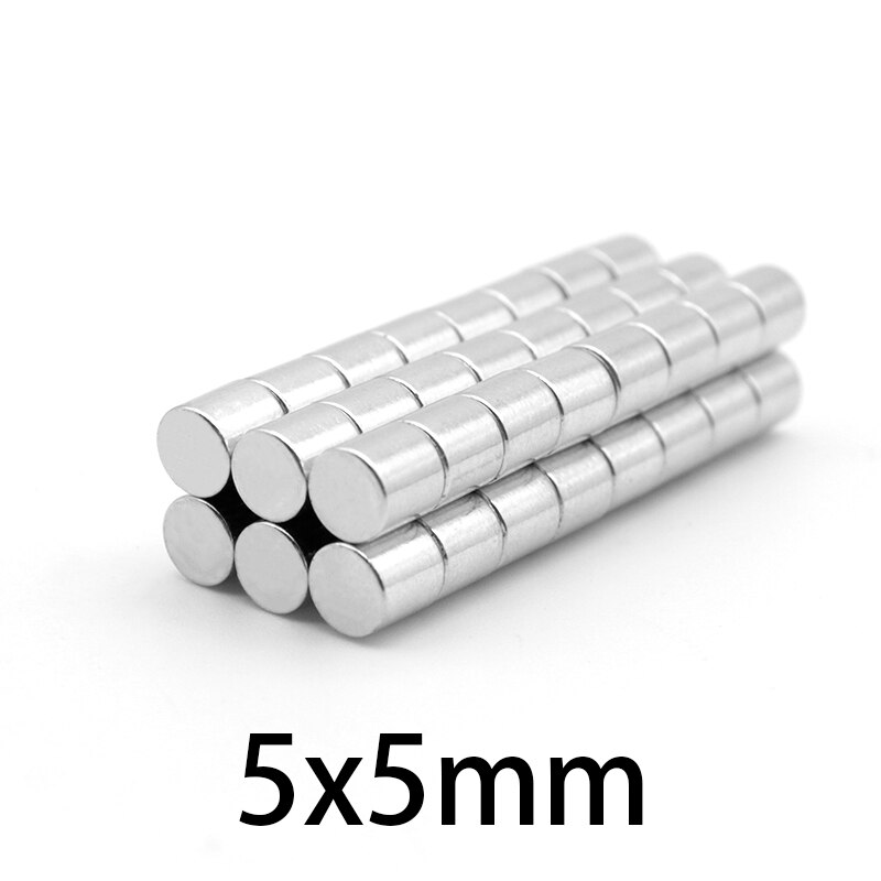 50 ~ 500 stk 5 x 5 mm supersterk neodymskivemagnet... – Vicedeal
