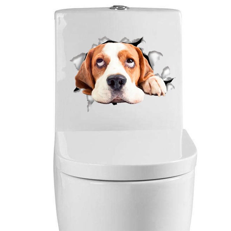 Cat Dog Toilet Seat Sticker Bathroom Wallpaper Dec... – Vicedeal