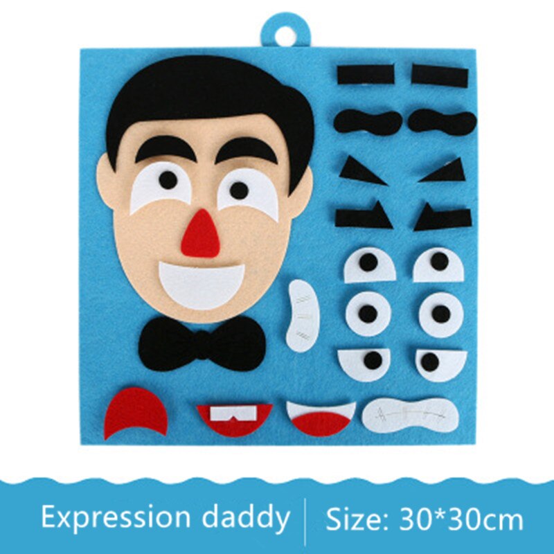 30CM*30CM DIY Toys Emotion Change Puzzle Toys Faci... – Grandado