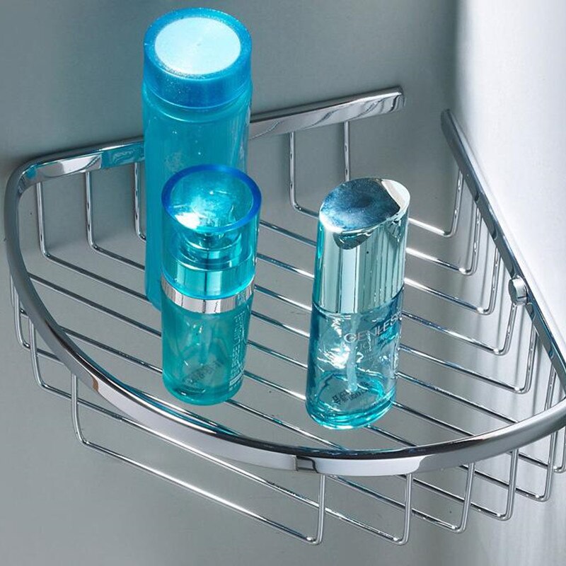 Wall mounted chrome 304 SUS bathroom Cosmetic Shel... – Grandado