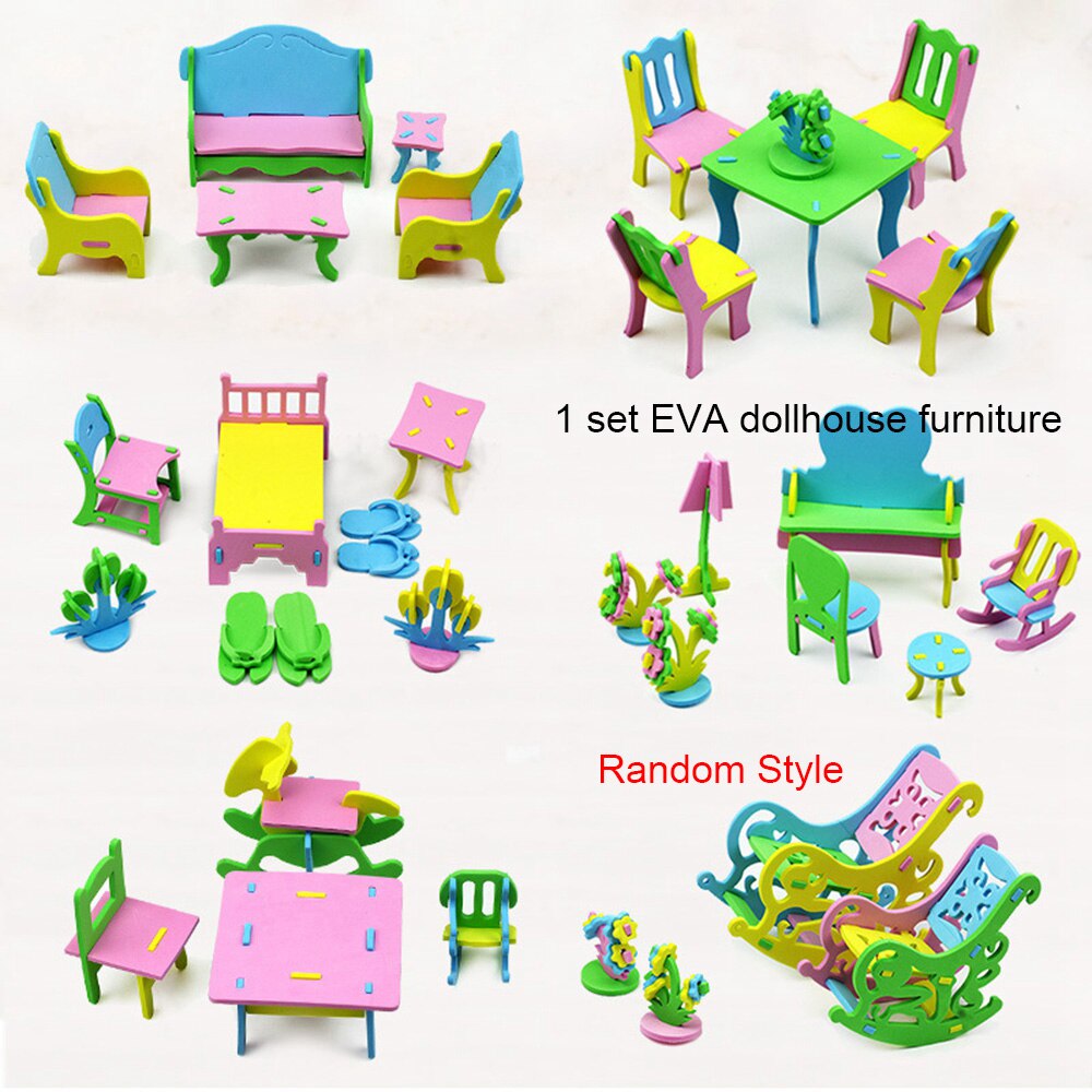 1Set Simulation Miniature Wooden Furniture Toys Do... – Grandado