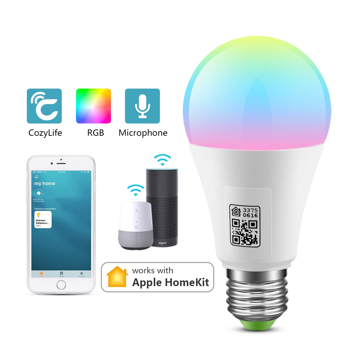 Apple Homekit Lampen Licht Rgb Led E27 Smart Home ... – Vicedeal