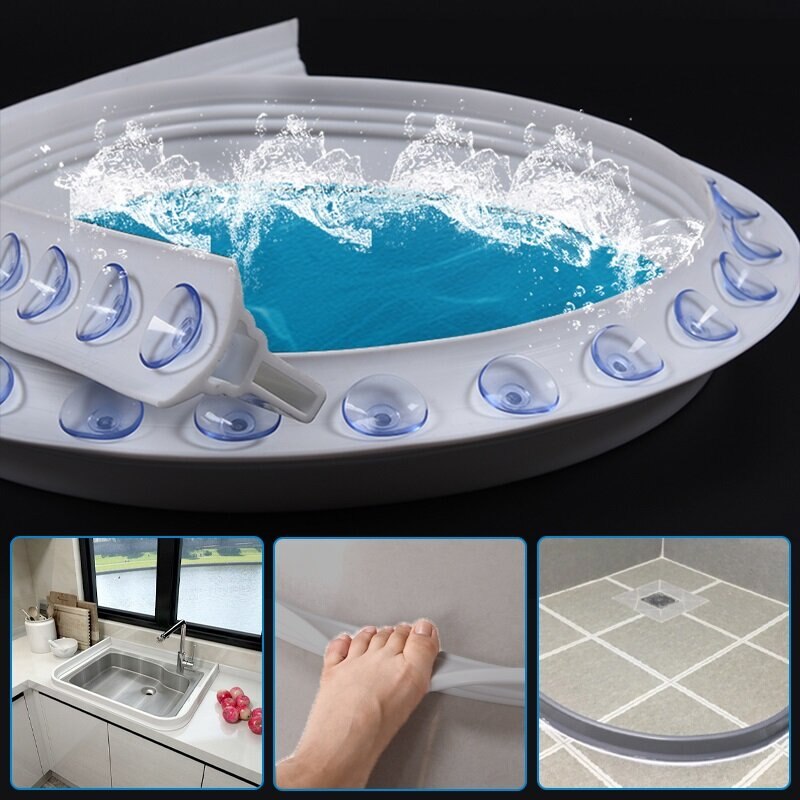Flexible Water Stopper Bathroom Kitchen Flood Barr... – Grandado
