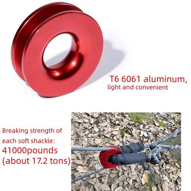 Car Soft Shackle Rope Tow Rope with Recovery Ring ... – Vicedeal