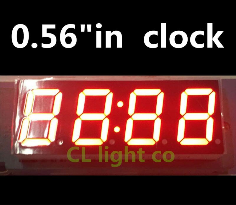 White 0.56" 0.56in Clock LED Display 0.56 inch 7 S... – Grandado