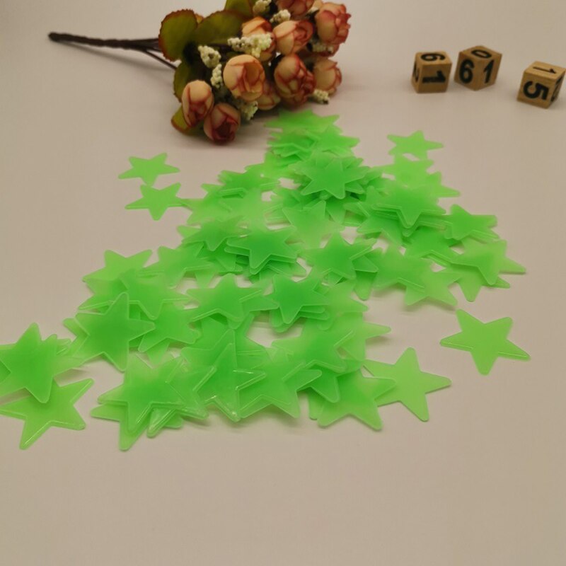 100PCS 3CM Luminous Star Wall Sticker Glow In The ... – Grandado
