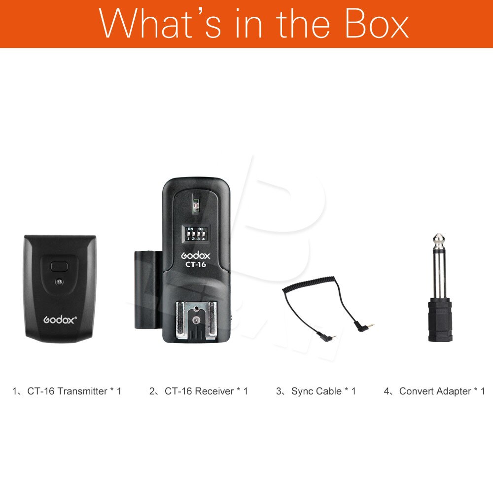 Godox CT-16 Wireless Remote Studio 16-Channels Fla... – Grandado