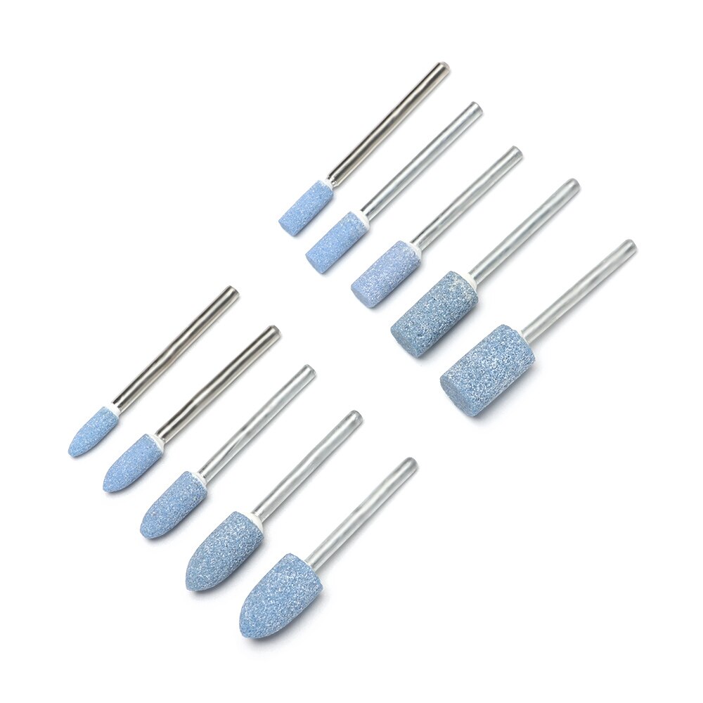 DAYFULI 10pc Blue Abrasive Mounted Stone Set Multi... – Grandado