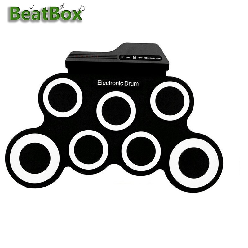 BeatBox Hand Roll USB Electronic Drum Portable Sil... – Grandado