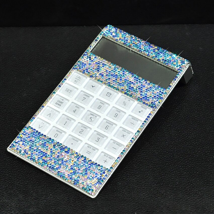8 Digits Crystal Office Calculator with Calendar T... – Vicedeal