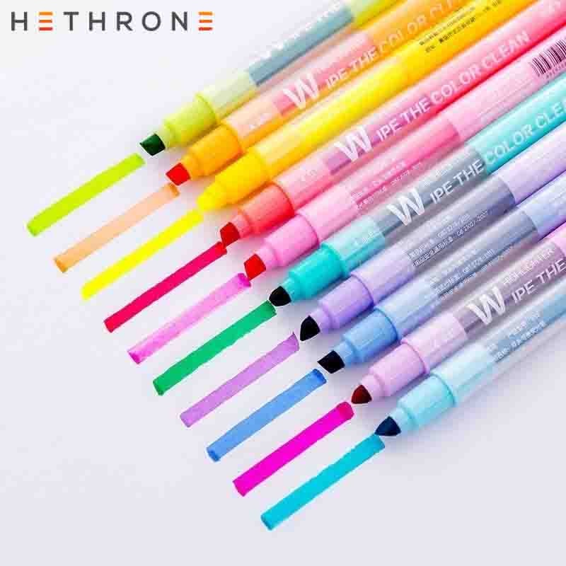 Hethrone 10 pcs/set Erasable highlighter Pen color... – Grandado