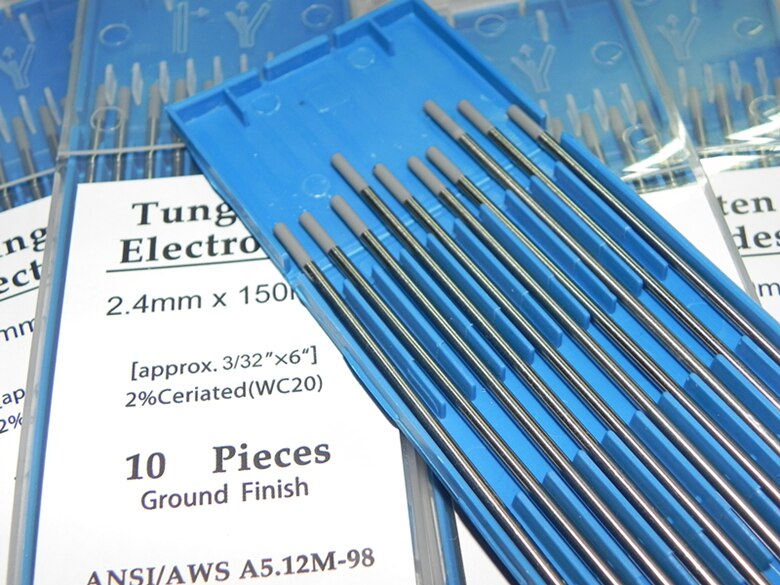 10pcs/Pack WC20 Gray Head Tungsten Electrode Ceriu... – Grandado