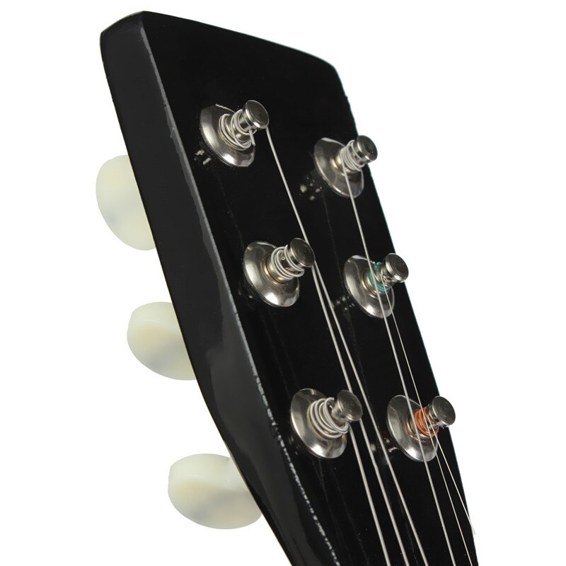 23 inches Black 6 Strings Folk Acoustic Guitar Beg... – Grandado