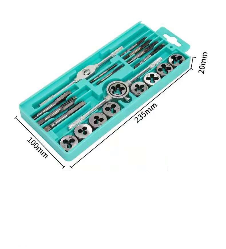20pcs Tap Dies Set Screw Thread Plugs Taps Carbon ... – Grandado